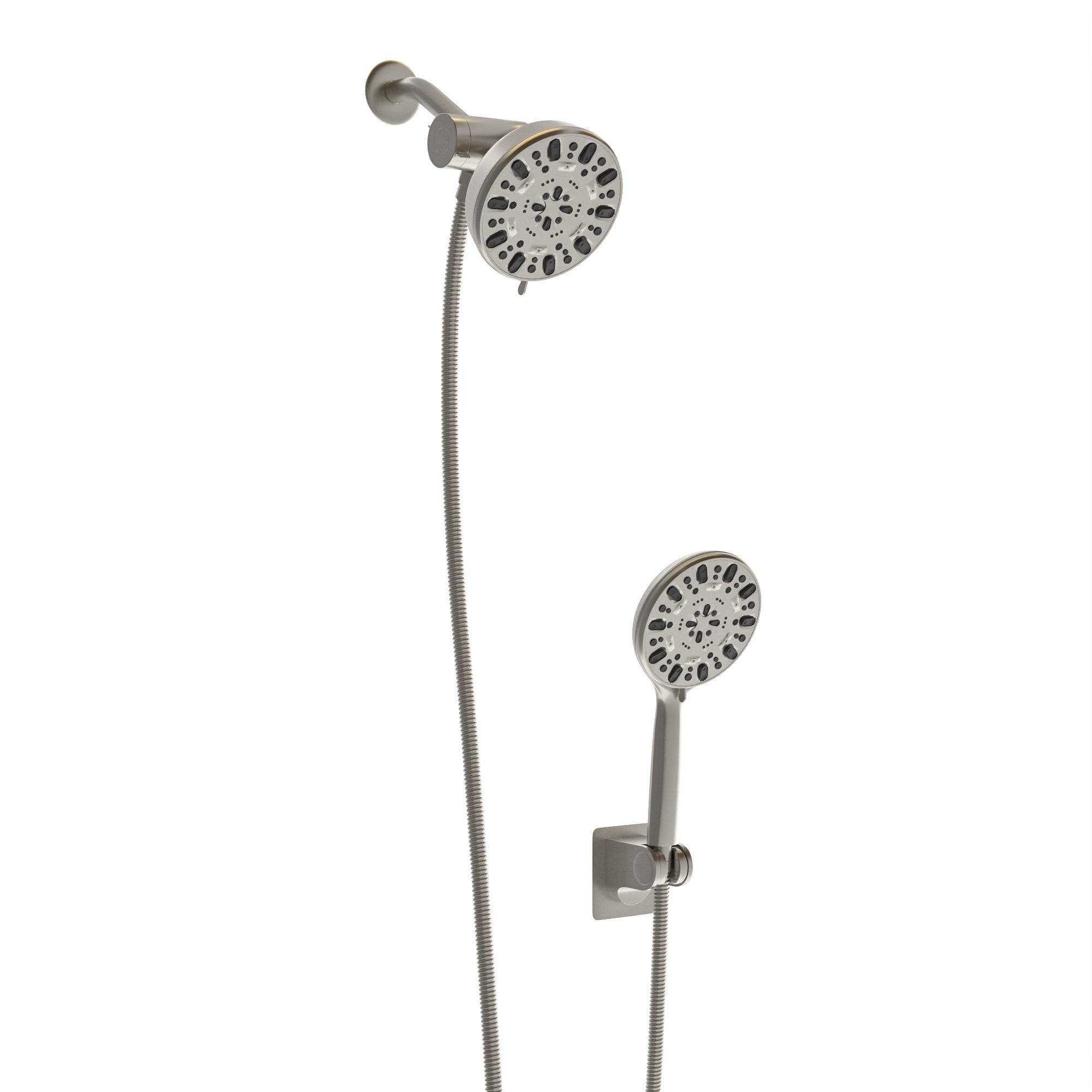 Multi Function Dual Shower Head Shower System With 4.7" Rain Showerhea