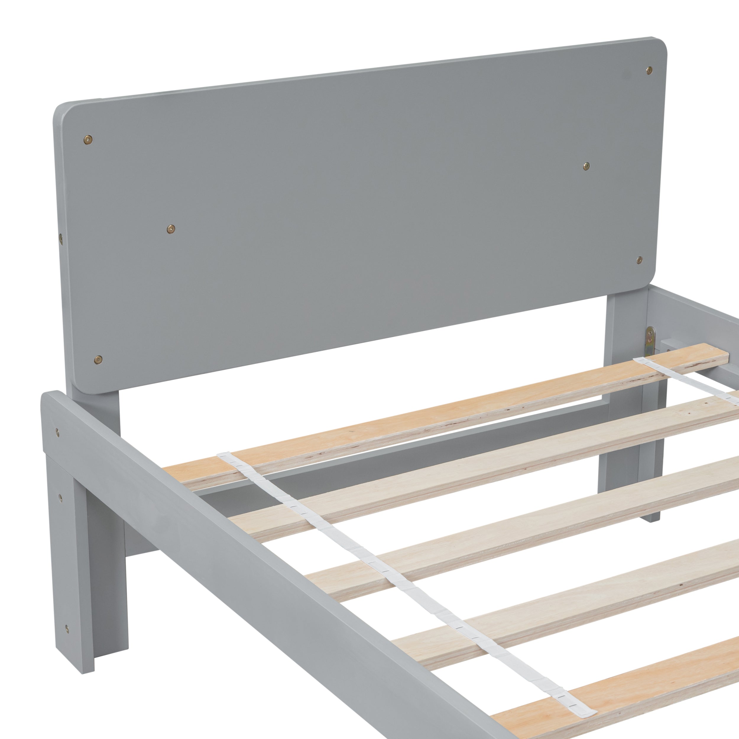 Twin Bed With Footboard Bench,Grey Twin Grey Wood Bedroom American Des