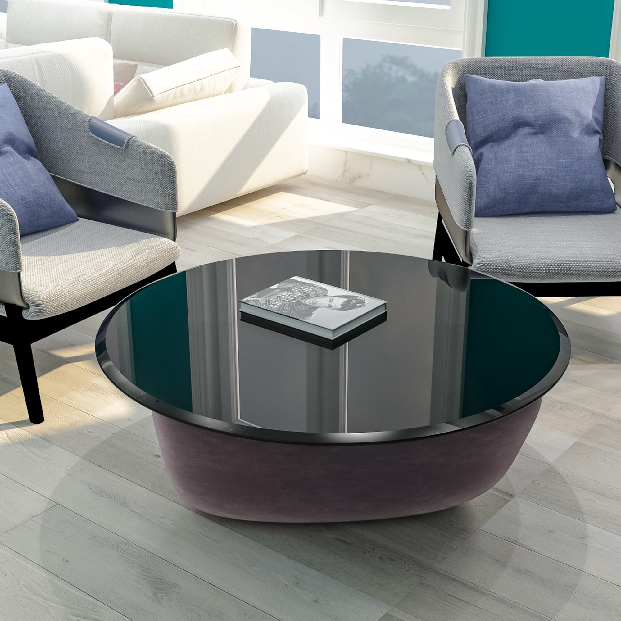 28" Inch Round Tempered Glass Table Top 1/2" Inch Thick
