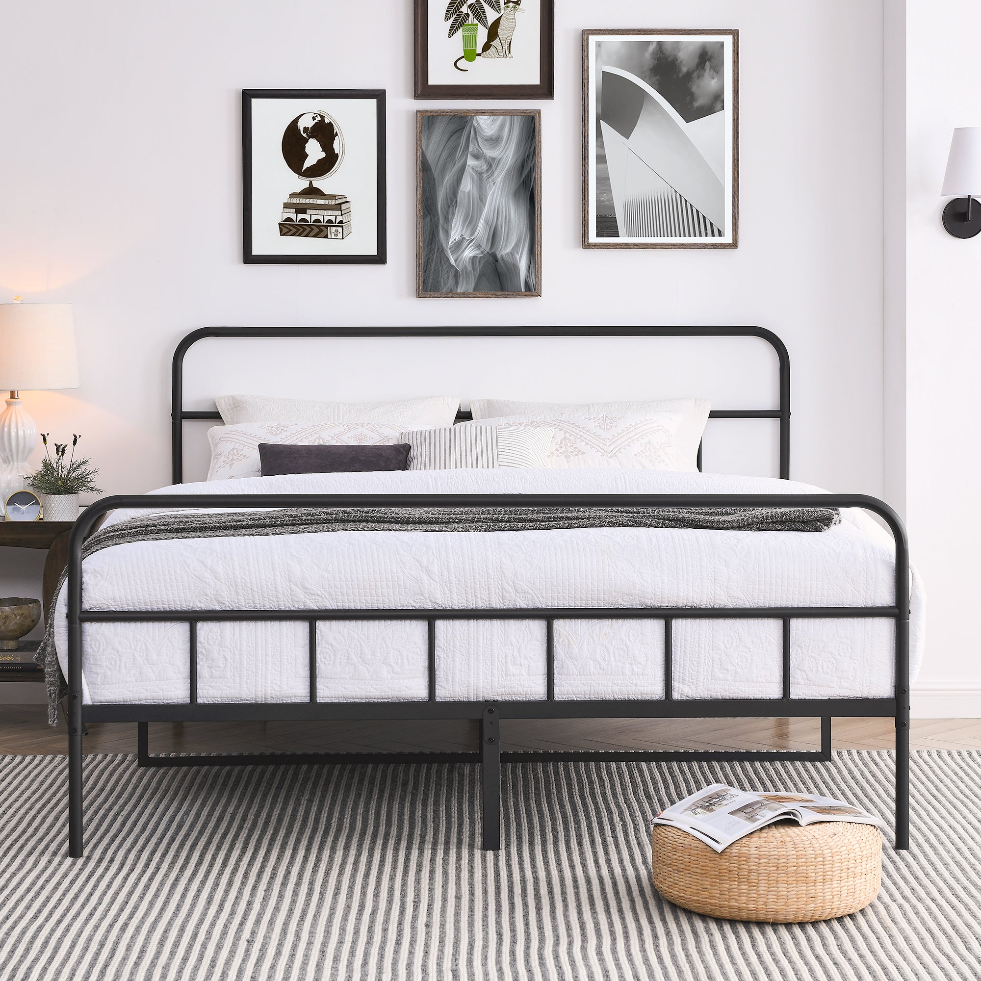 Iron Bed Frame, Metal Bed Frame, Wrought Iron Bed Frame, Iron Platform