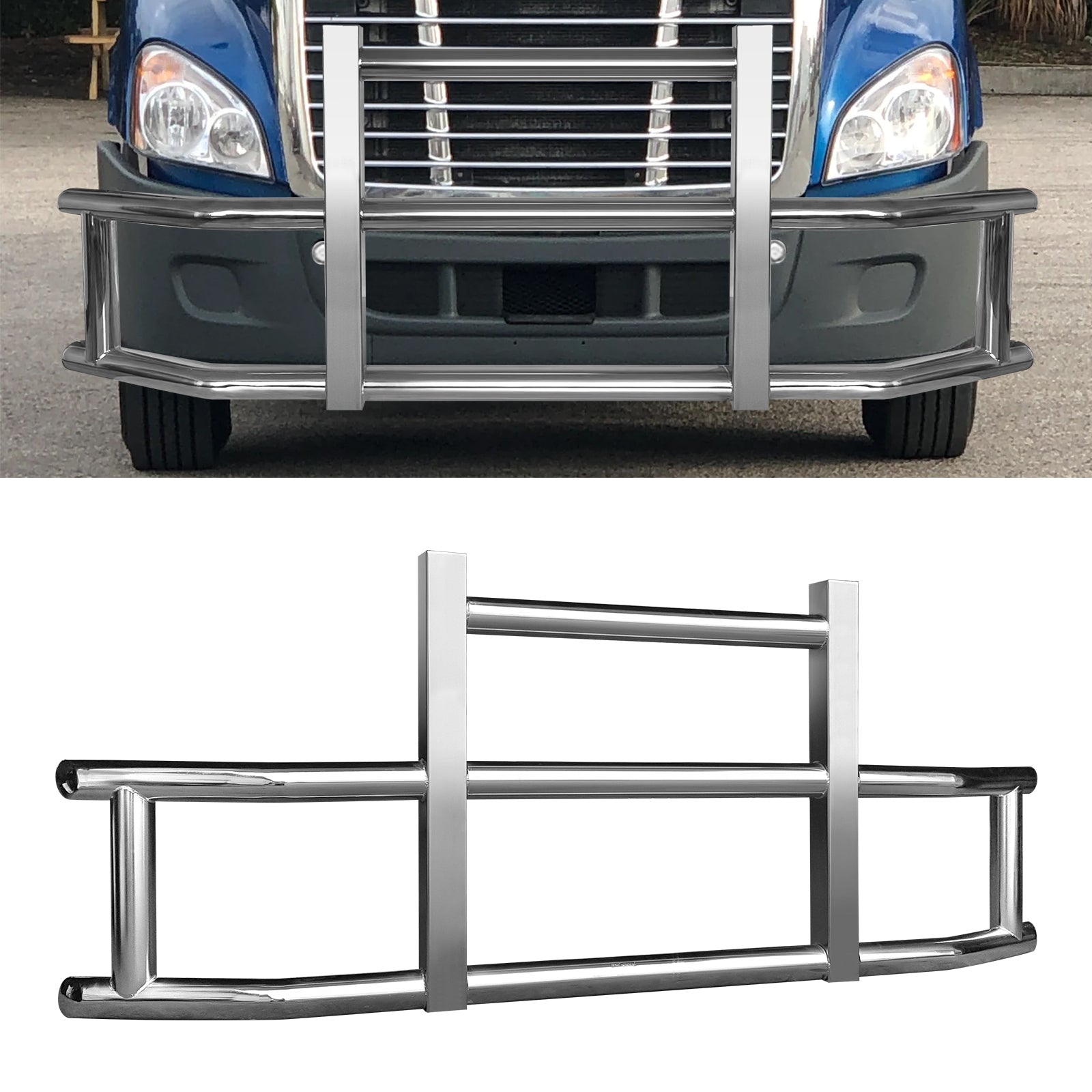 Stainless Steel Deer Guard Bumper For Freightliner Cascadia 2008 2017