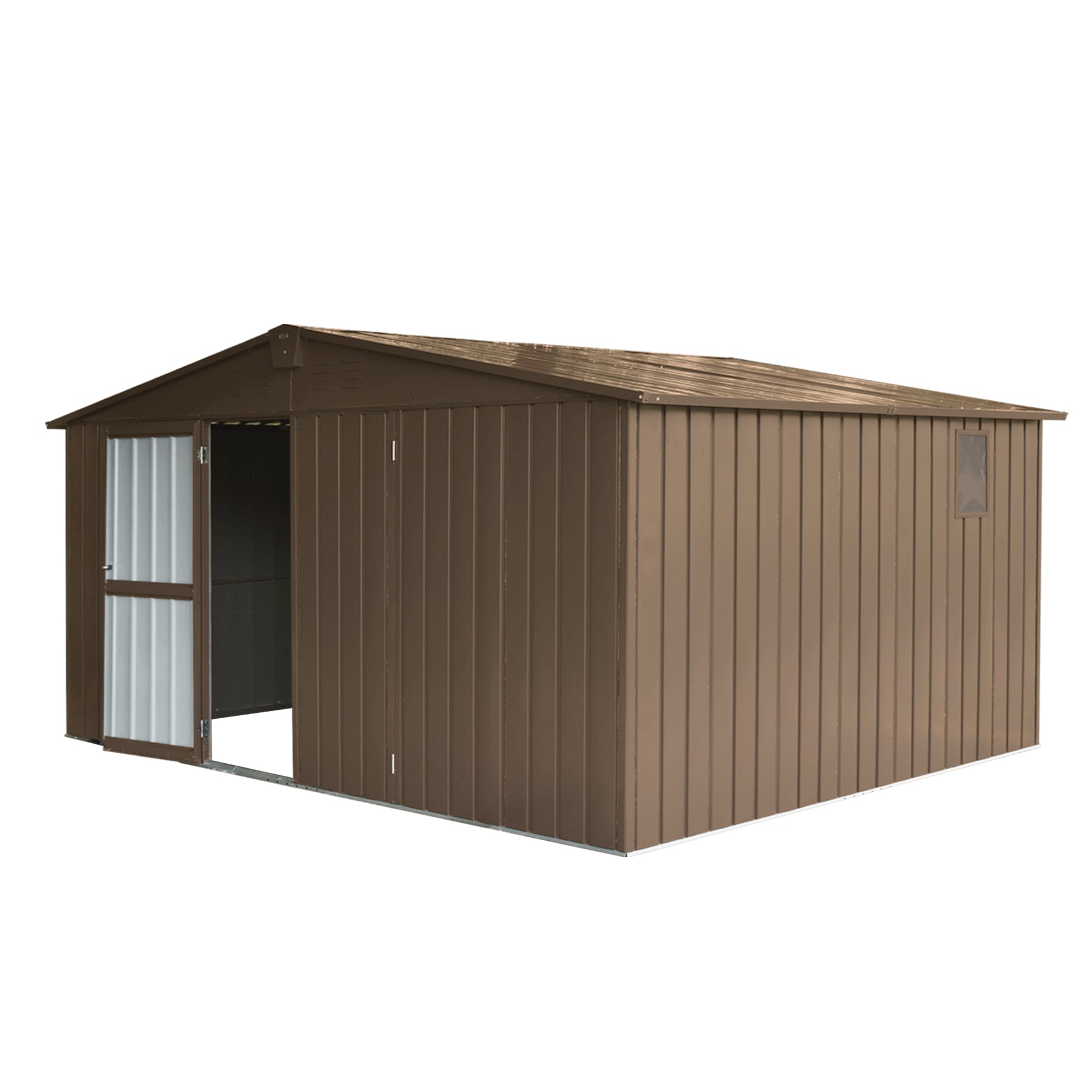 Backyard Storage Shed 11' X 12.5' With Galvanized Steel Frame & Window