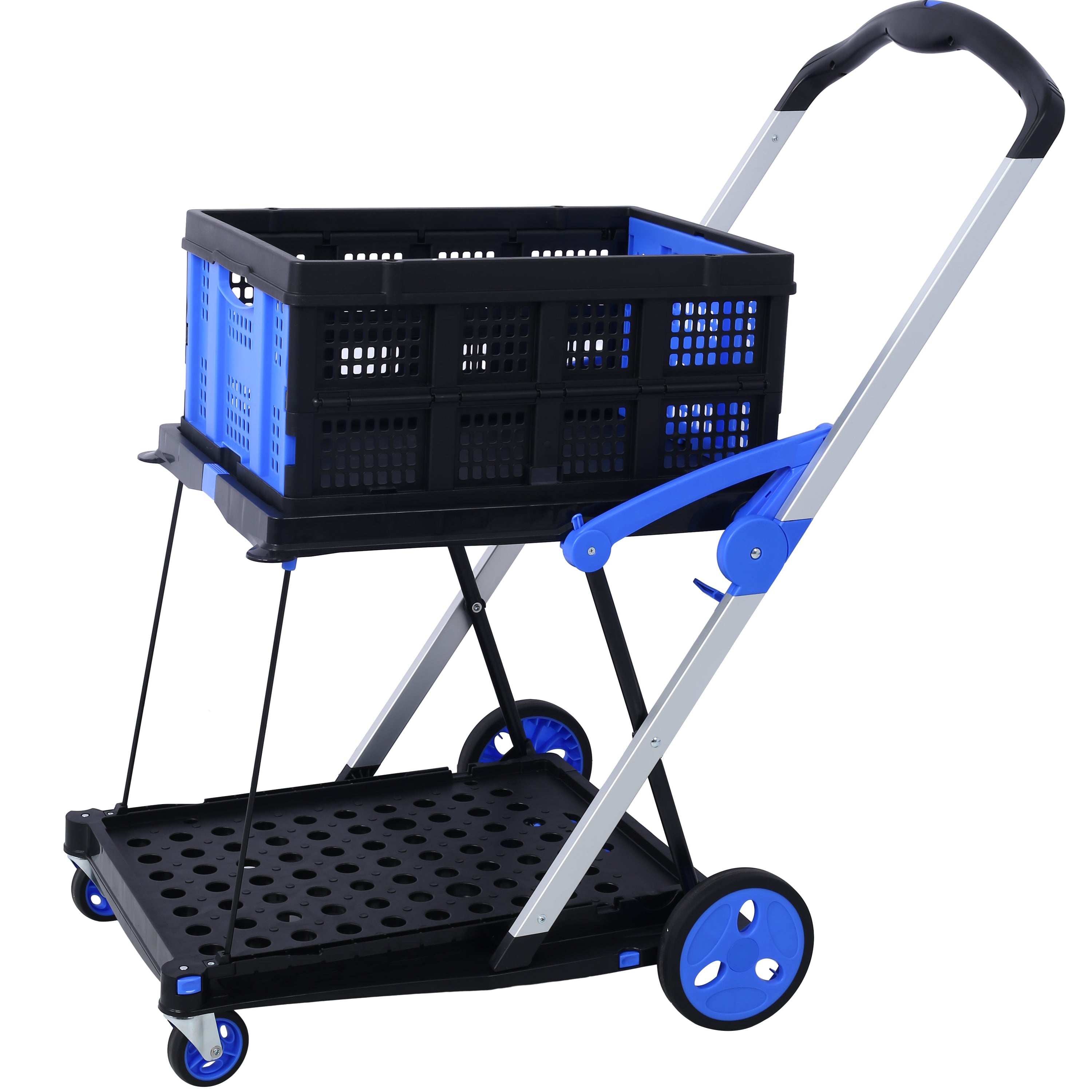 Collapsible Utility Cart Multi Use Functional Collapsible Shopping Car
