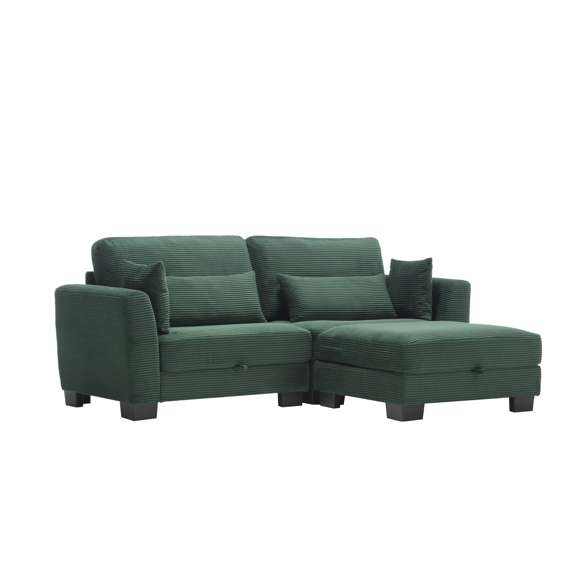 United Modular Sectional Sofa L Shaped Modular Couch With Reversible C