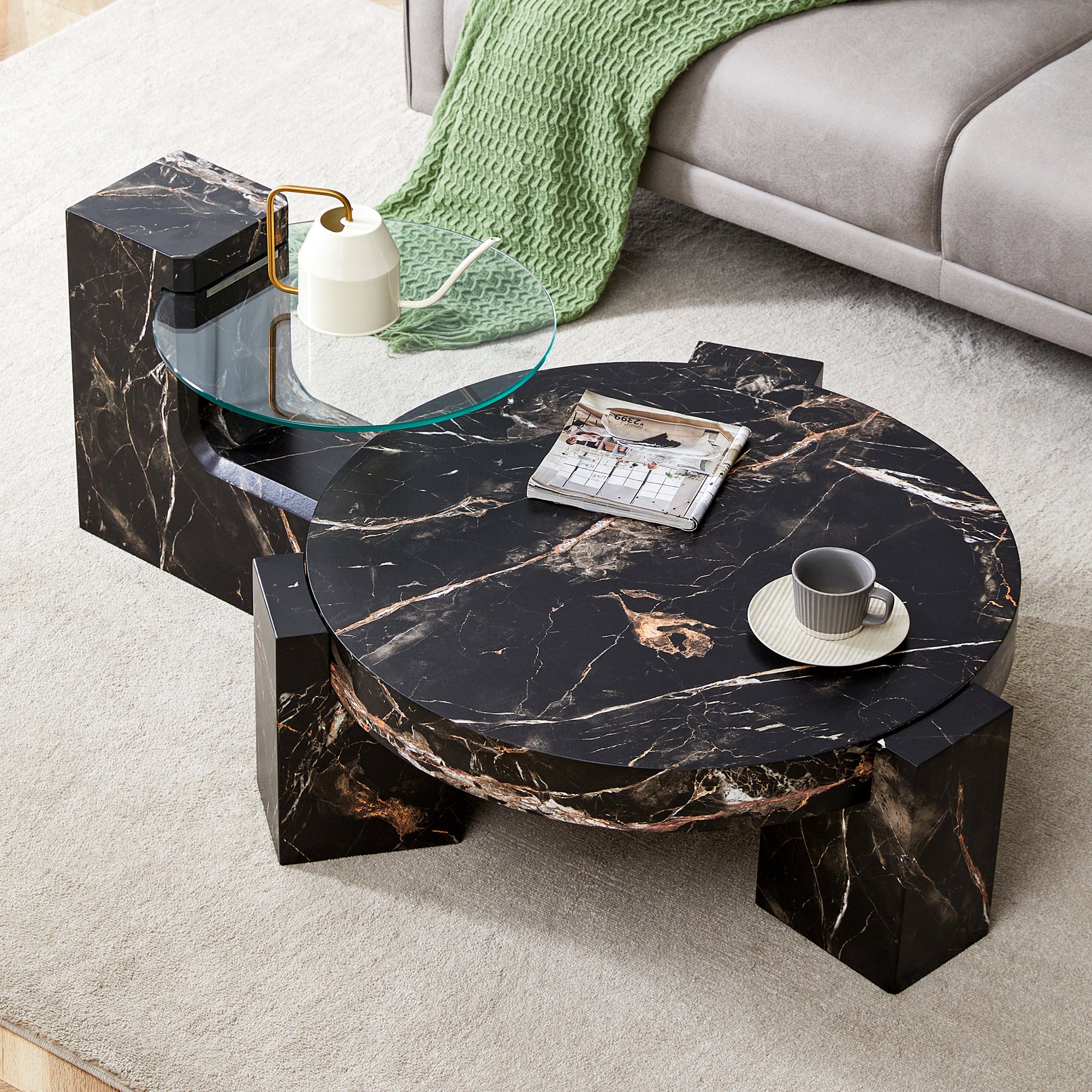 The Detachable Double Decker Coffee Table, The Stylish Design Is More
