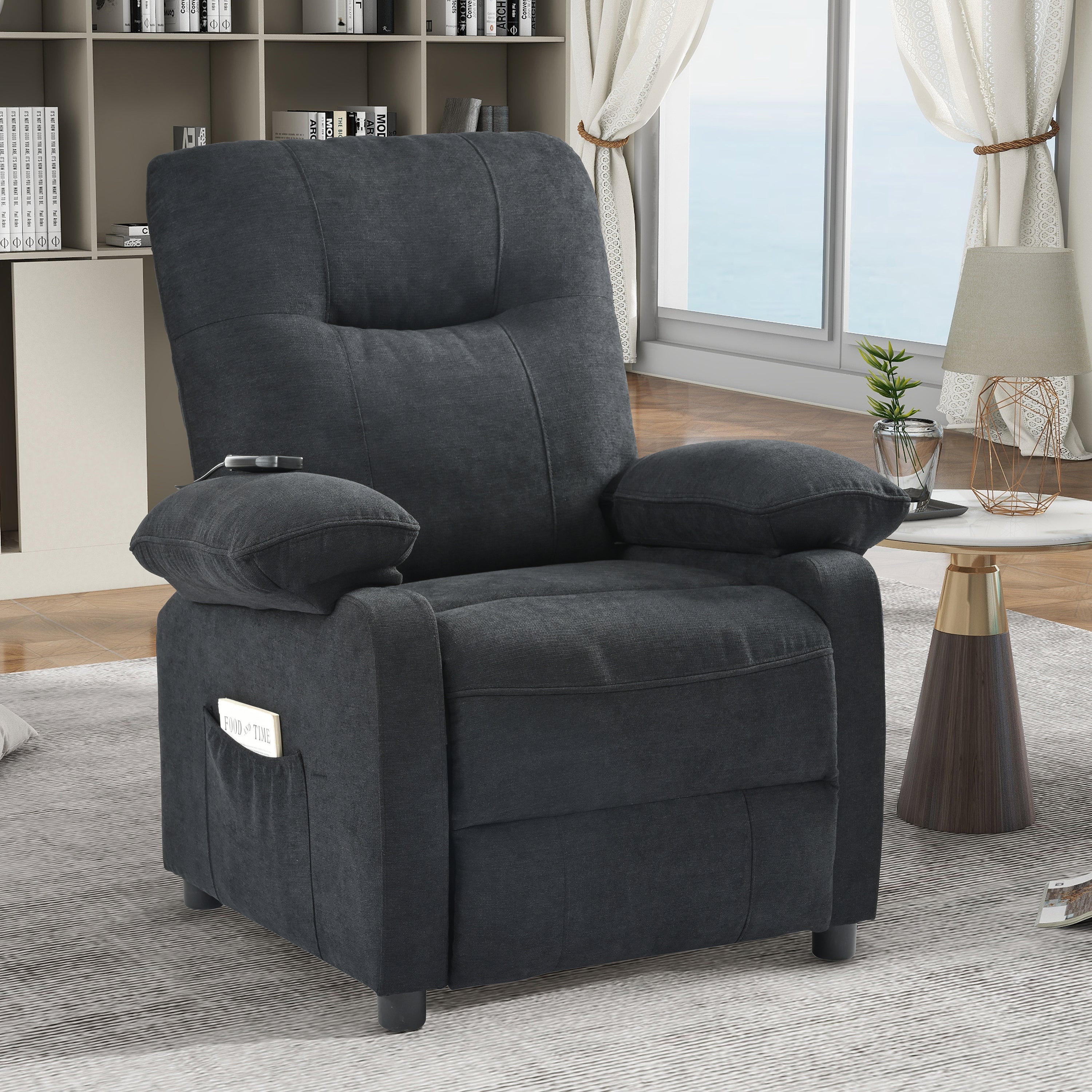 Recliner Chair With Message And Heater, Recliner Chair For Adult, Manu