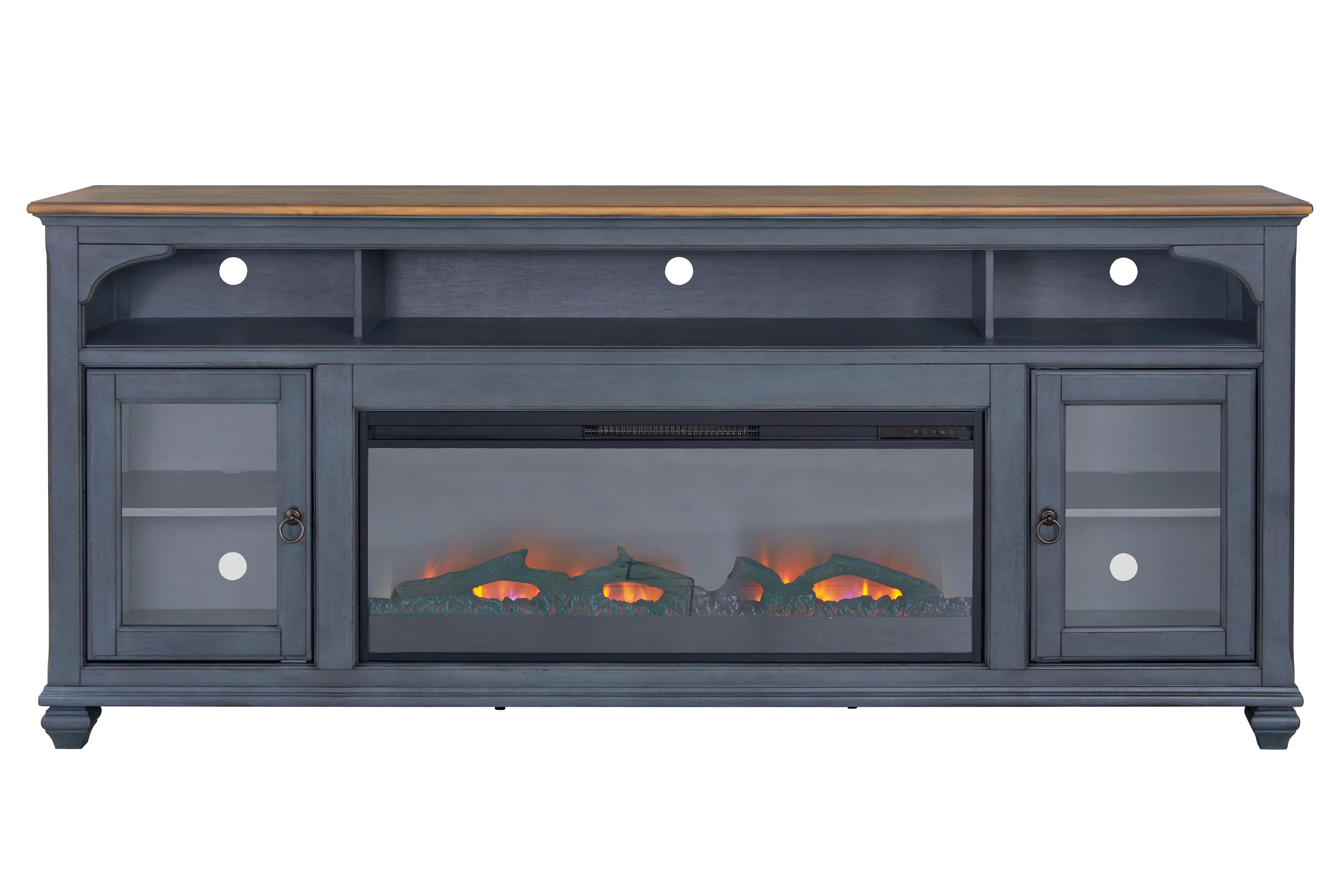 Americana 86 In Fireplace Tv Stand For Tvs Up To 95 Inches, Corduroy B