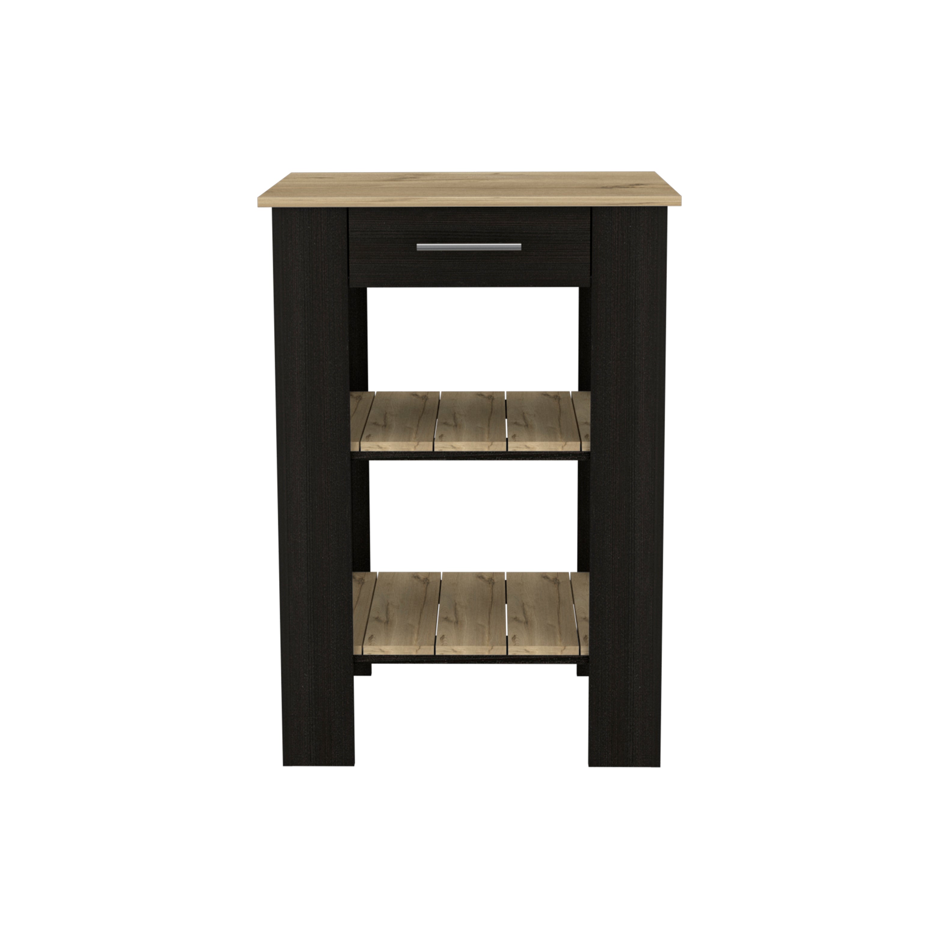 Cala Kitchen Island 23 With 3 Tier Shelf And Drawer And Towel Rack Mul