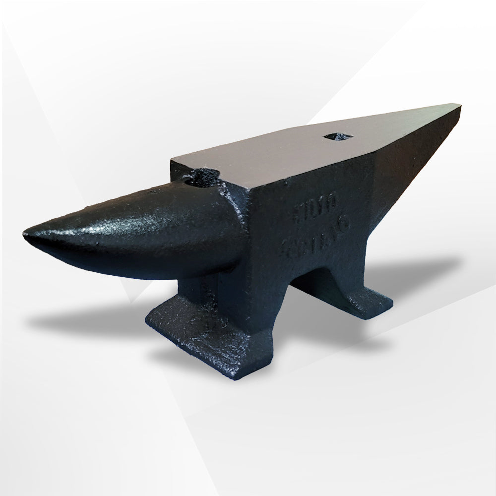 22Lbs Cast Steel Anvil, High Hardness Rugged Round Horn Anvil Blacksmi